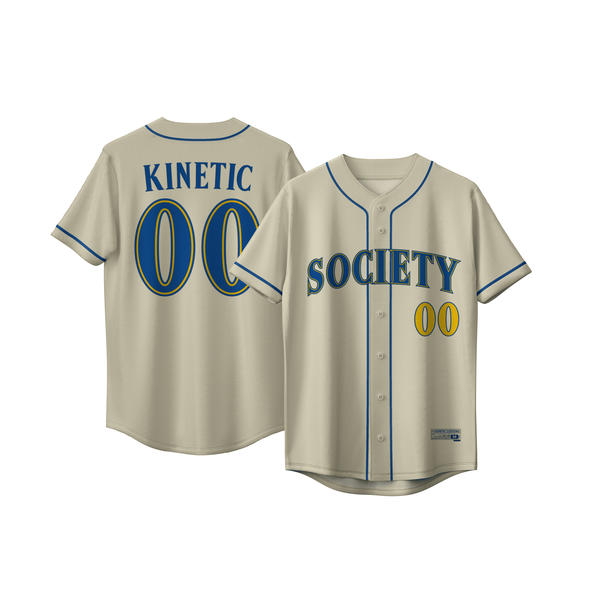 Kinetic ID - Cream Baseball Jersey – Kinetic Society LLC