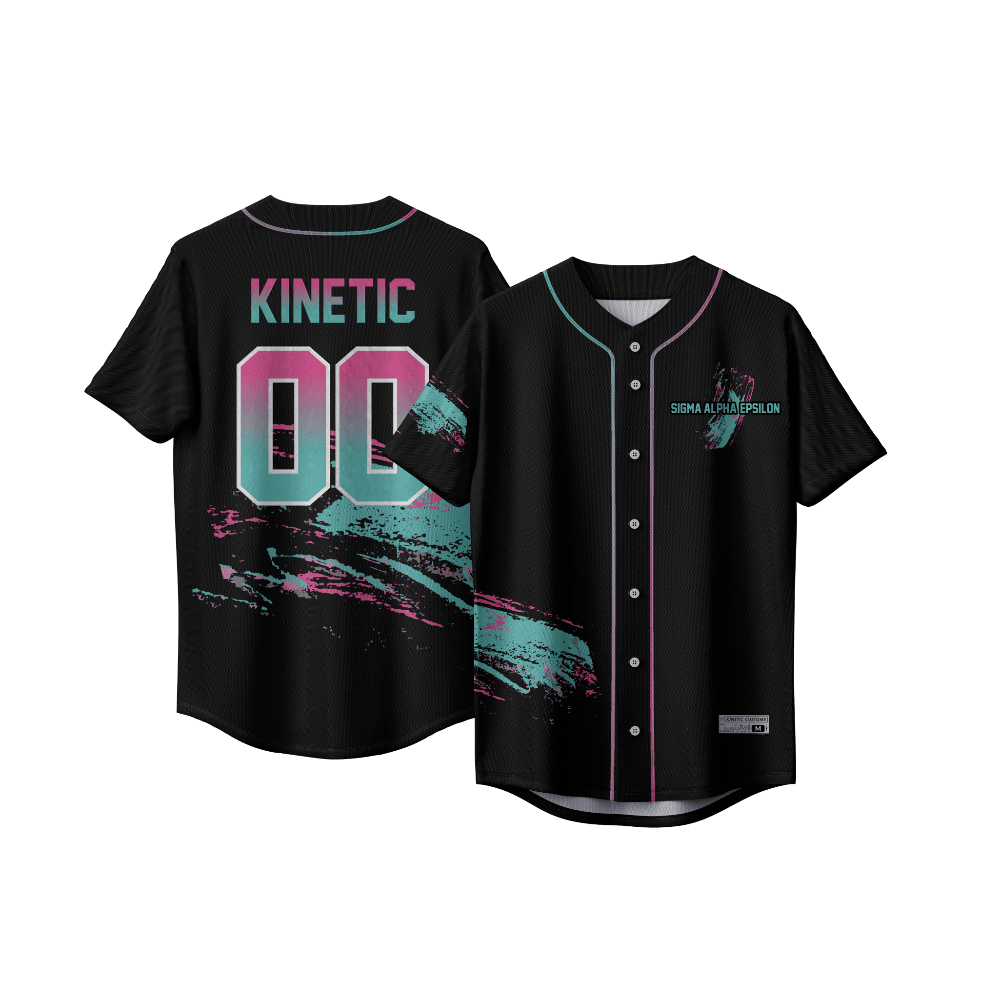 Sigma Alpha Epsilon - Miami Beach Splash Baseball Jersey – Kinetic ...
