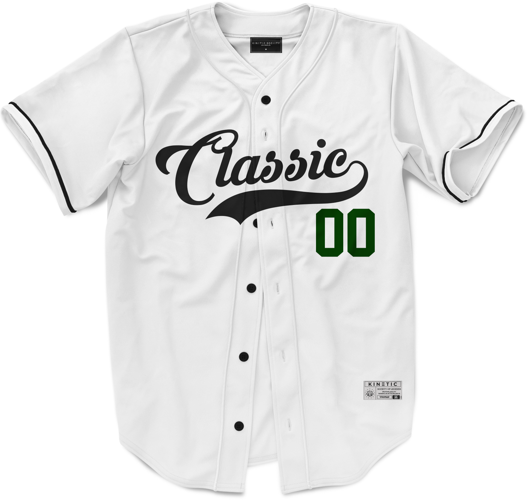Kinetic ID - Classic Ballpark Green Baseball Jersey – Kinetic Society LLC
